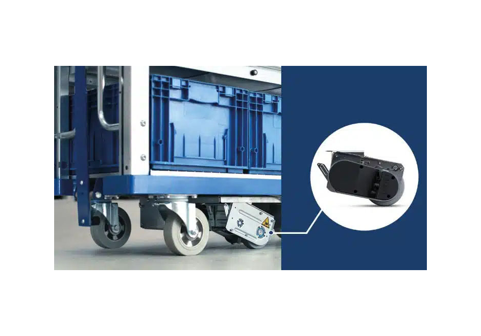 Roulette électrique motorisée pour chariot - Roue motorisé pour ...