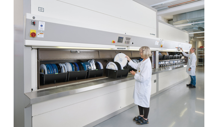 Magasin automatisé rotatif en version ESD pour composants électroniques ...