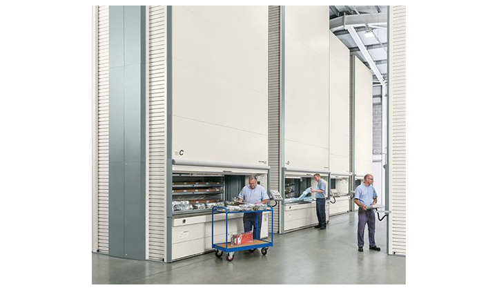 Stockeur vertical pour charges lourdes - Tour de stockage pour pièces ...